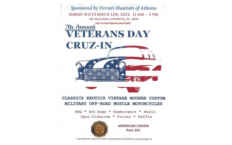 American Legion Post 201 Annual Veterans Day Cruz-In | 2023-11-12 11:00 ...